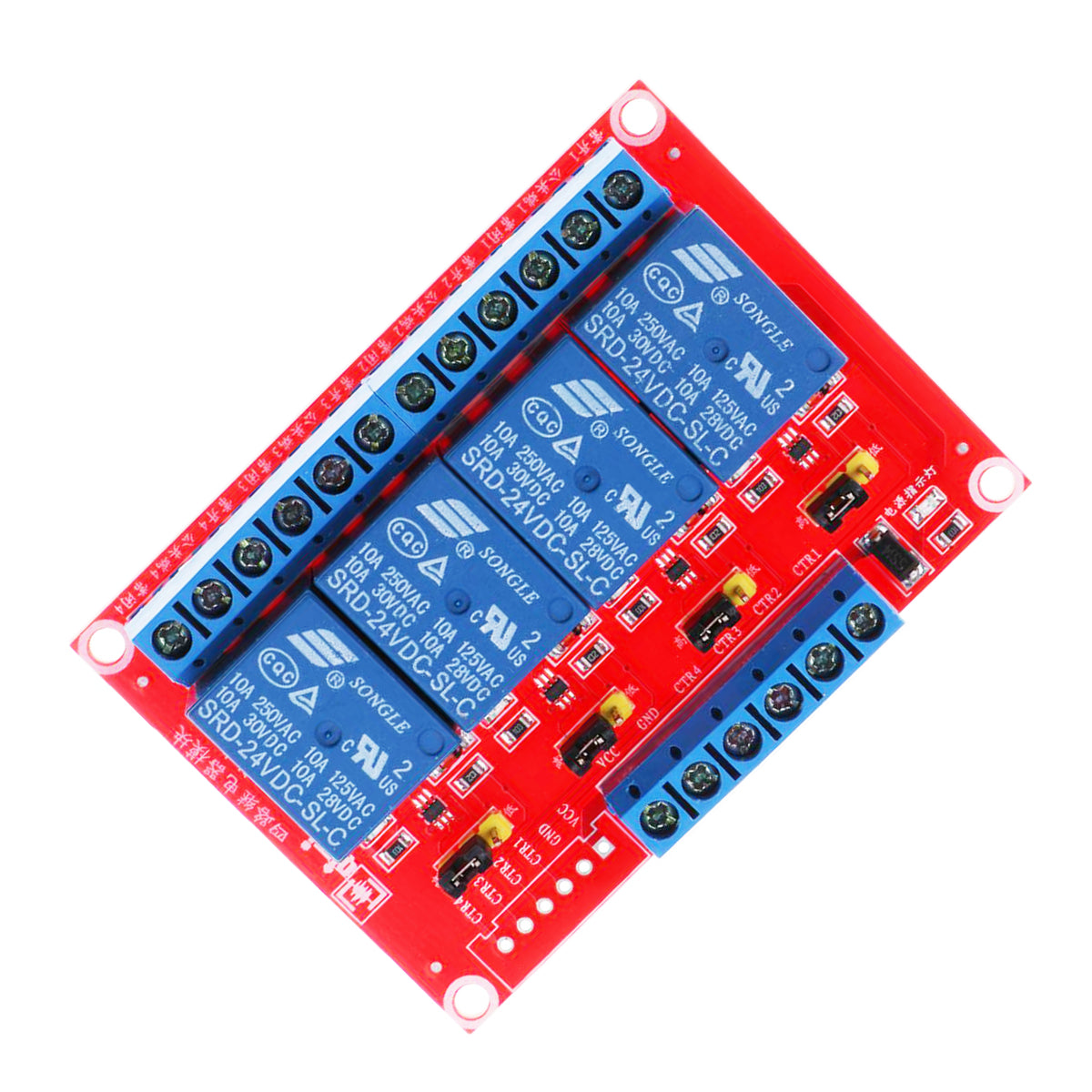 24v 4 Channel Relay Board Module – Sunhokey Electronics Co., Ltd