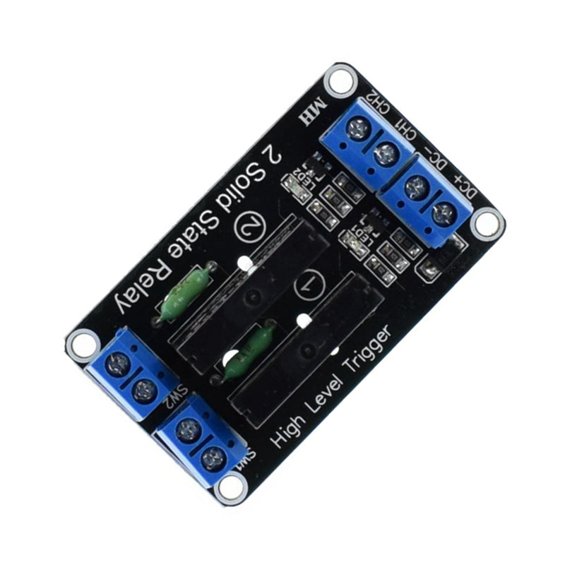 2 Channel 5V DC Relay Module Solid State High Level OMRON SSR AVR DSP ...